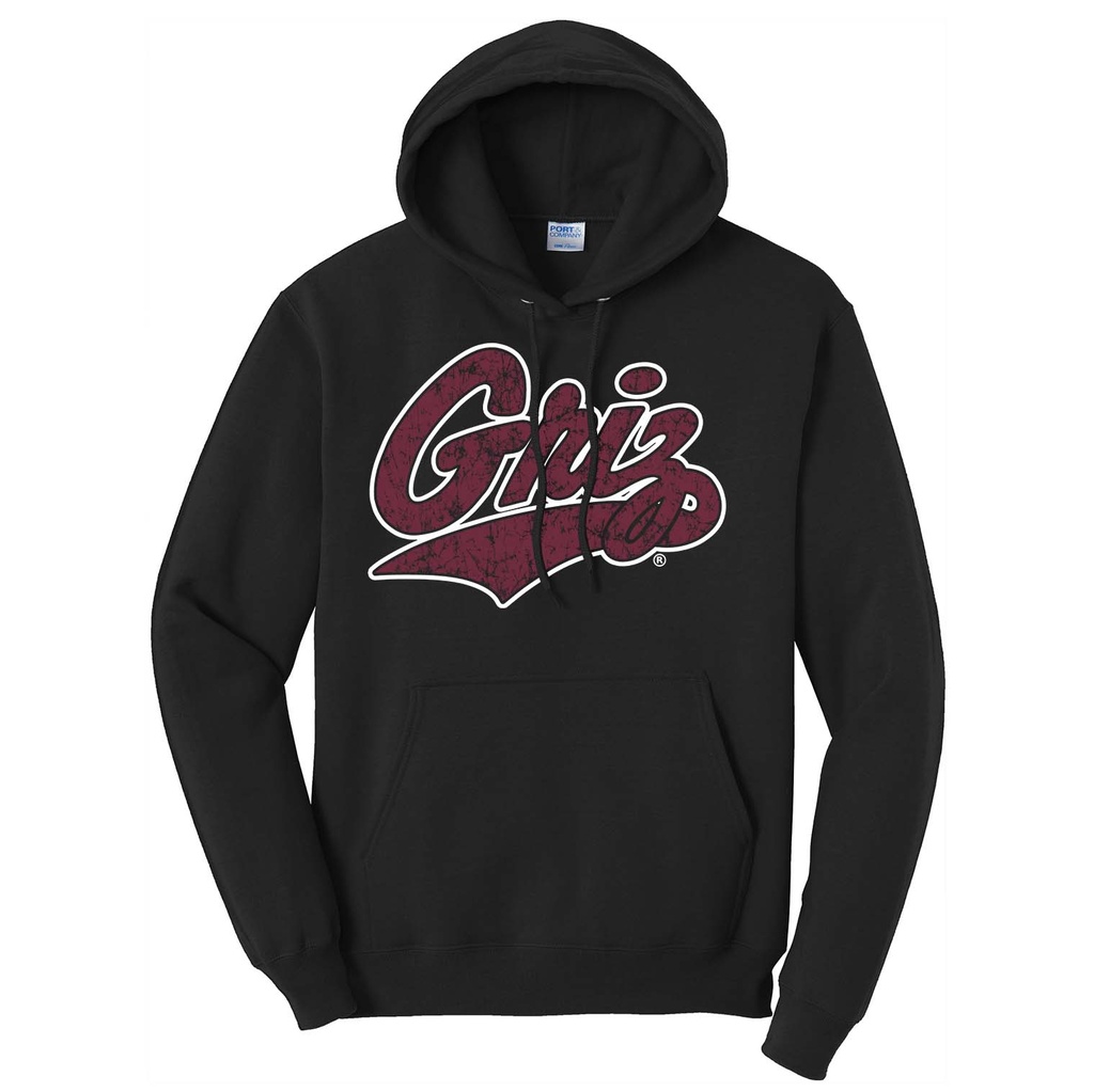 Griz Script Fleece Hoodie | Blue Peak Creative